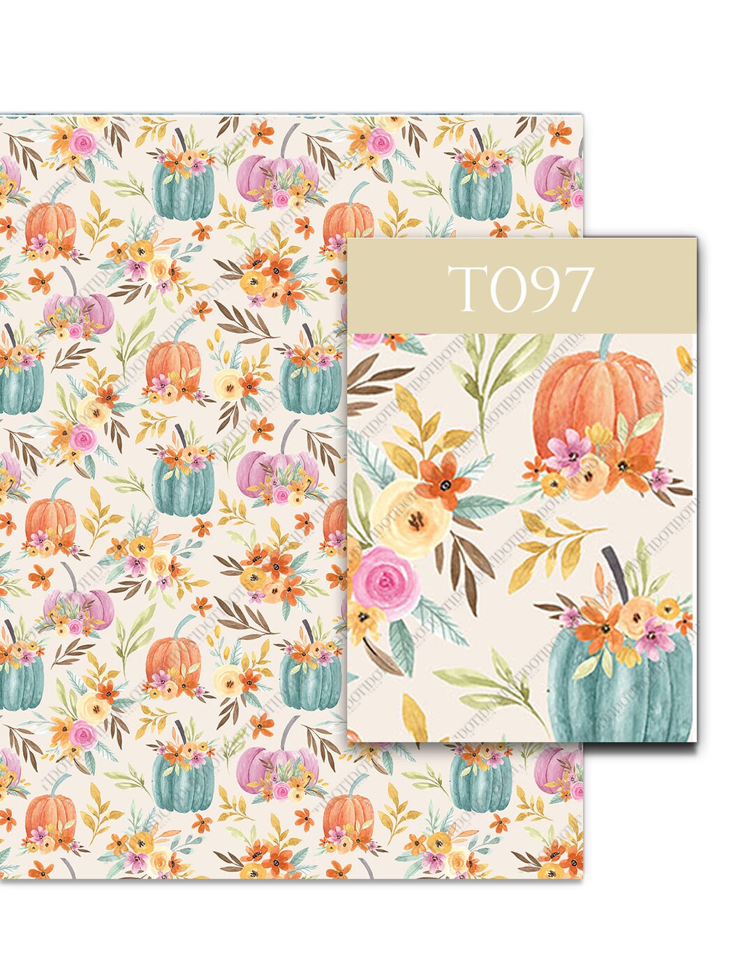 Autumn With Pumpkins Transfer Sheets Halloween Theme Transferable Image ...