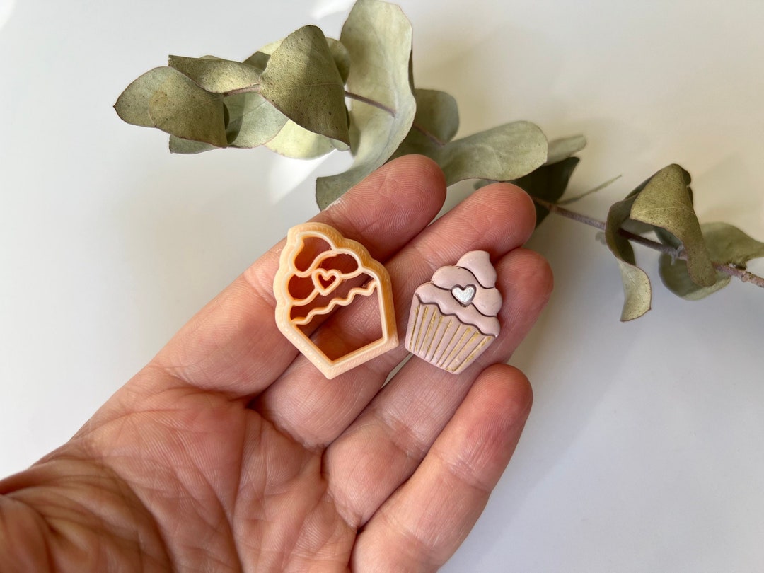 Cupcake Cutter, Ice Cream Valentine's Day Clay Cutter Collection ...