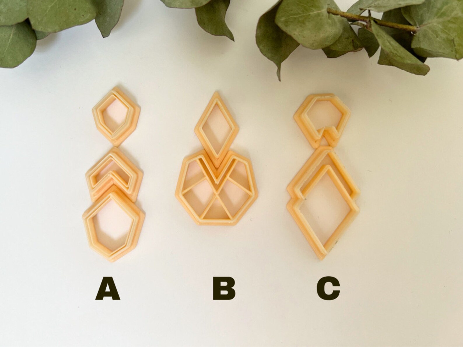 Polymer Clay Geometric Combo Deco Shape Clay Cutter | Etsy