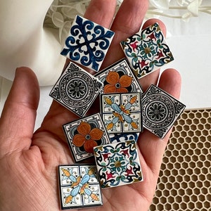 Mediterranean Tile Clay Transfer Sheets: Talavera Design (4”x 5") - Etsy