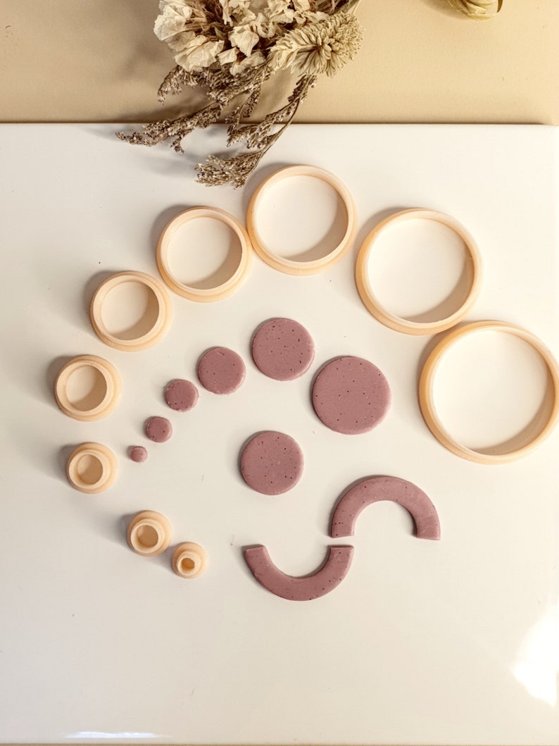 Circle Polymer Clay Cutter: Sharp Edge, Earring Jewelry Making - Etsy