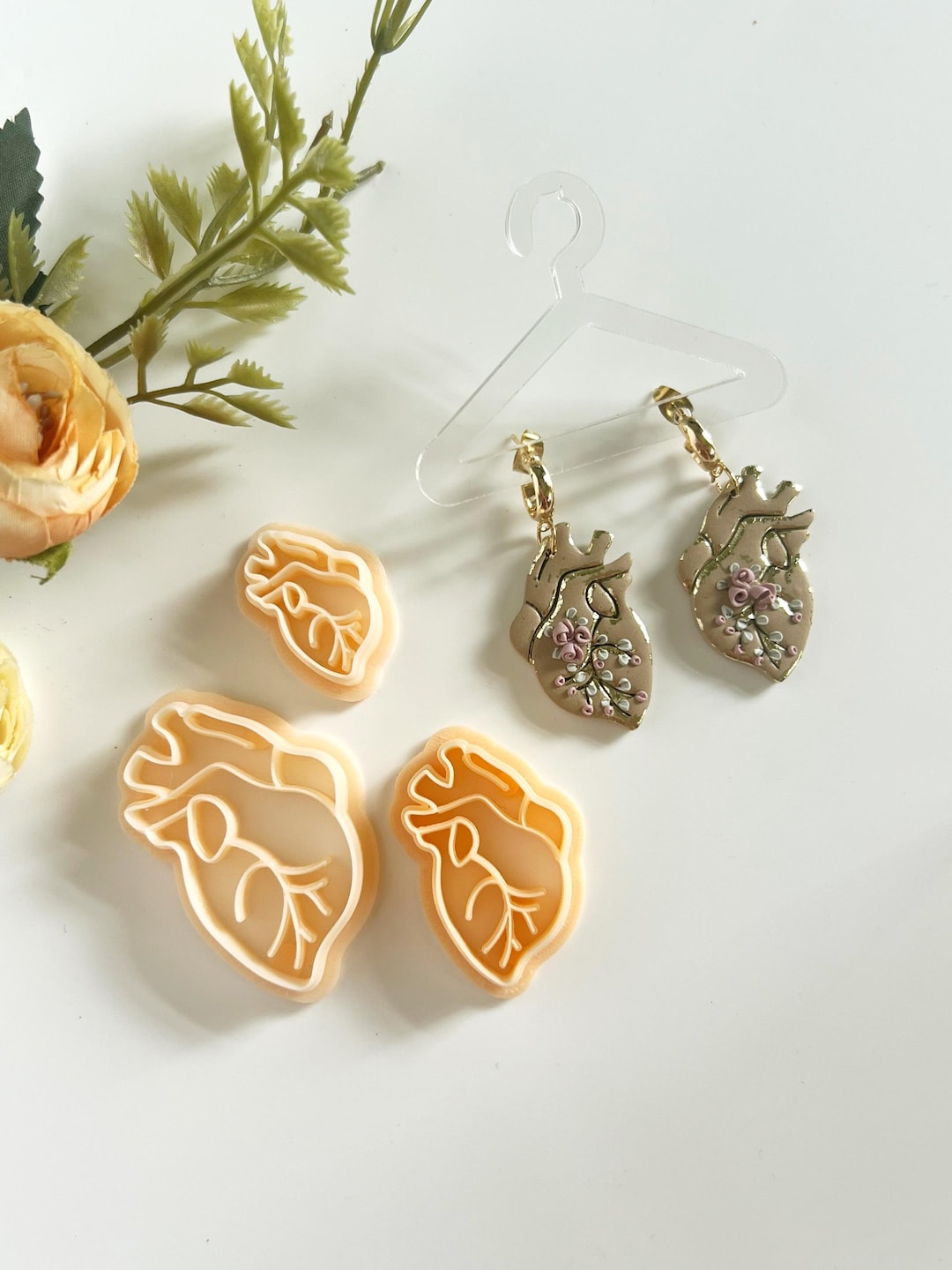 Anatomic Heart Clay Cutter Set: Sharp Edge Polymer Clay Tool - Etsy