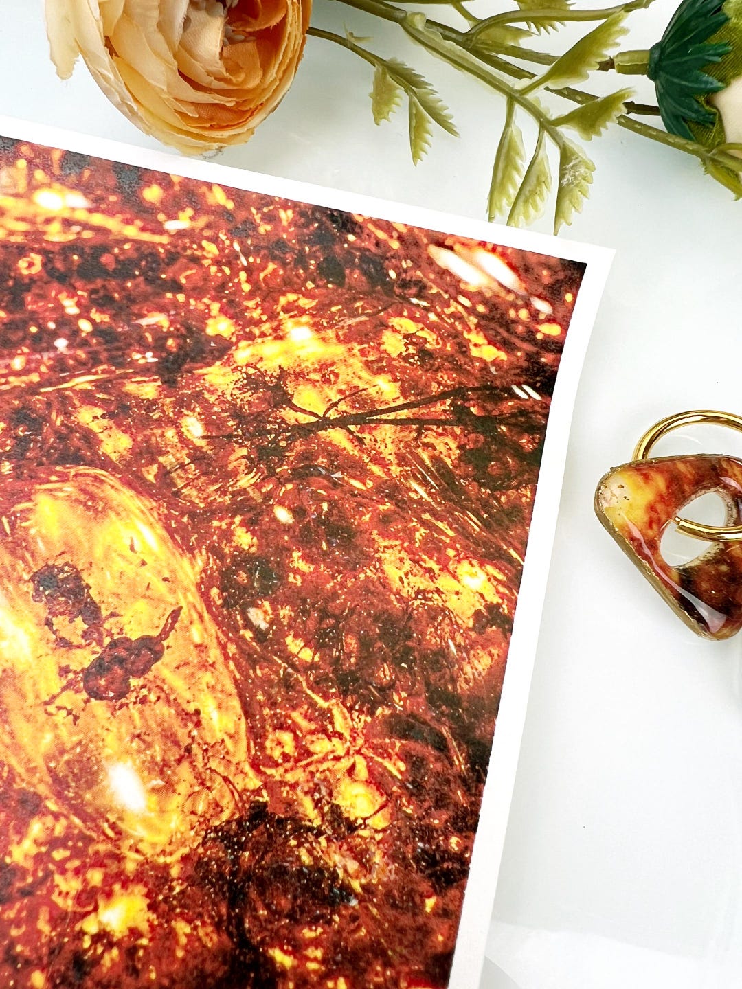Amber Effect Transfer Sheet for Polymer Clay – Realistic Stone Texture ...