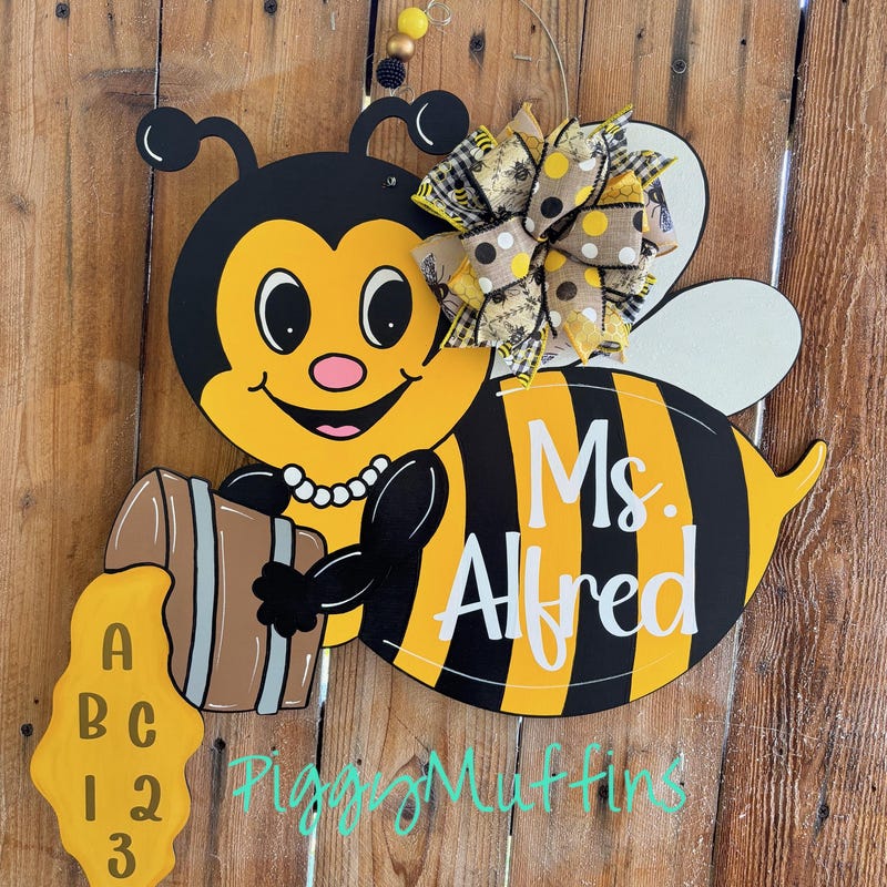 Bee Door Hanger - Etsy