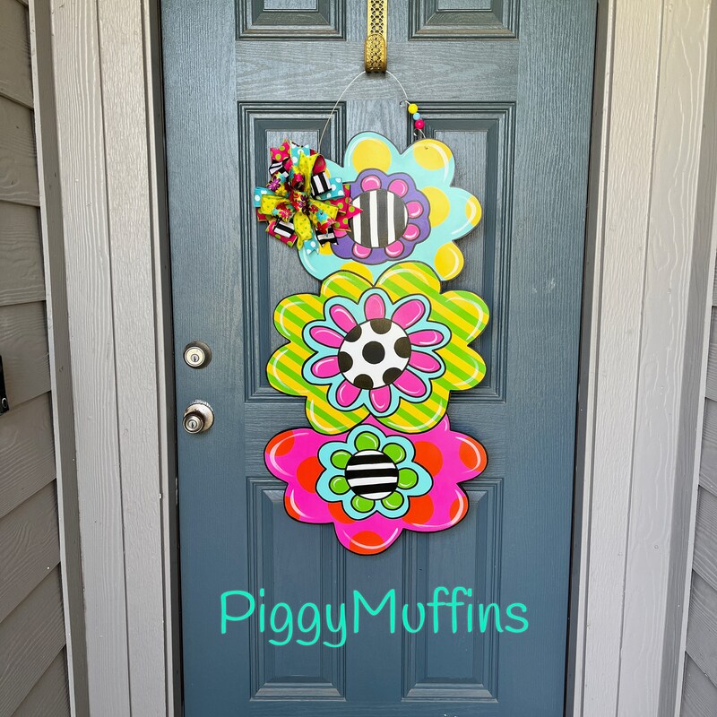 Flower Door Hanger - Etsy