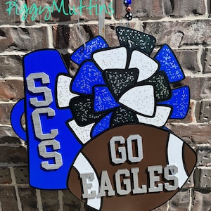 Football Door Hanger School Spirit FOOTBALL Decor - Etsy