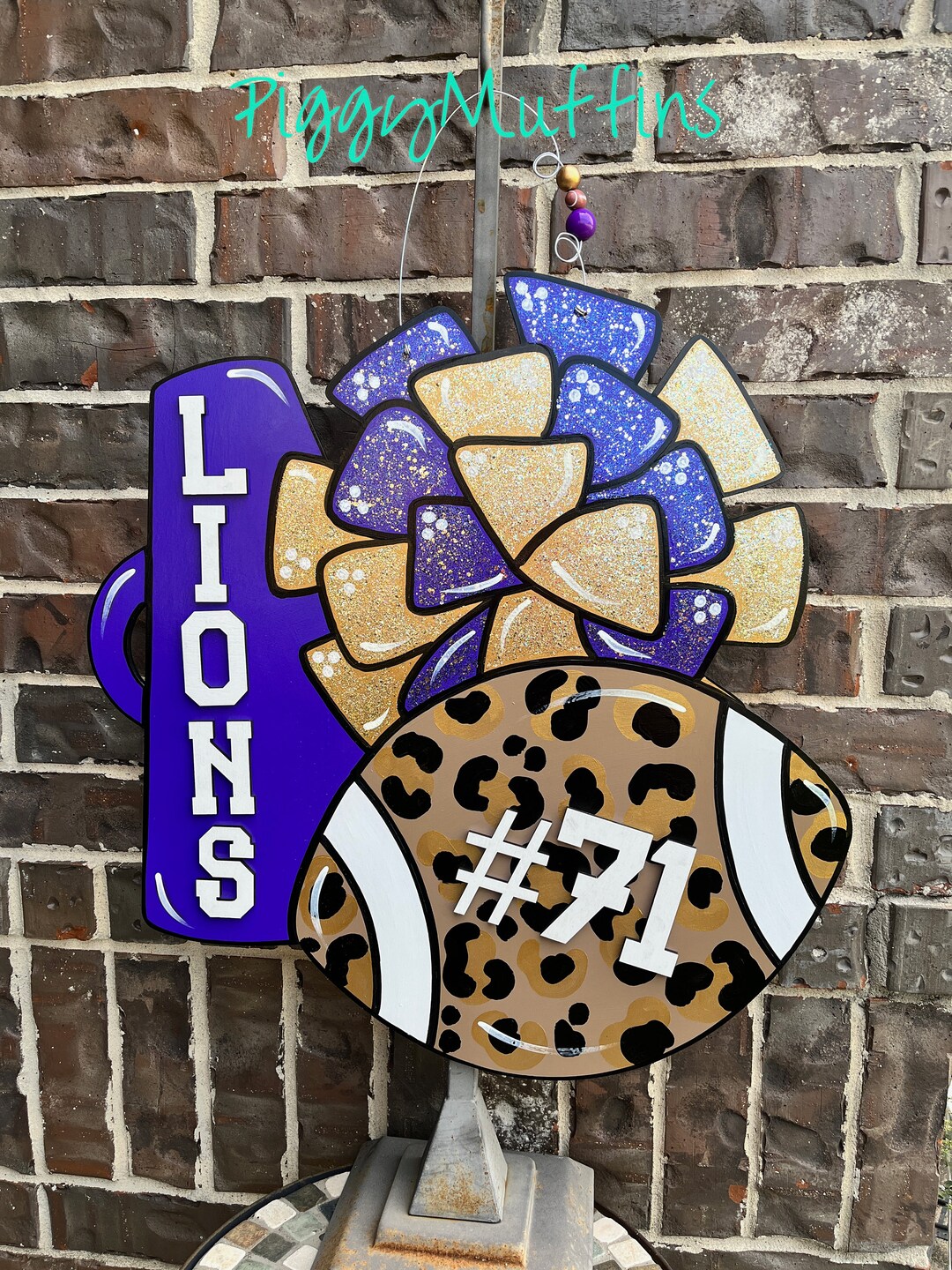 Football Door Hanger School Spirit FOOTBALL Decor - Etsy