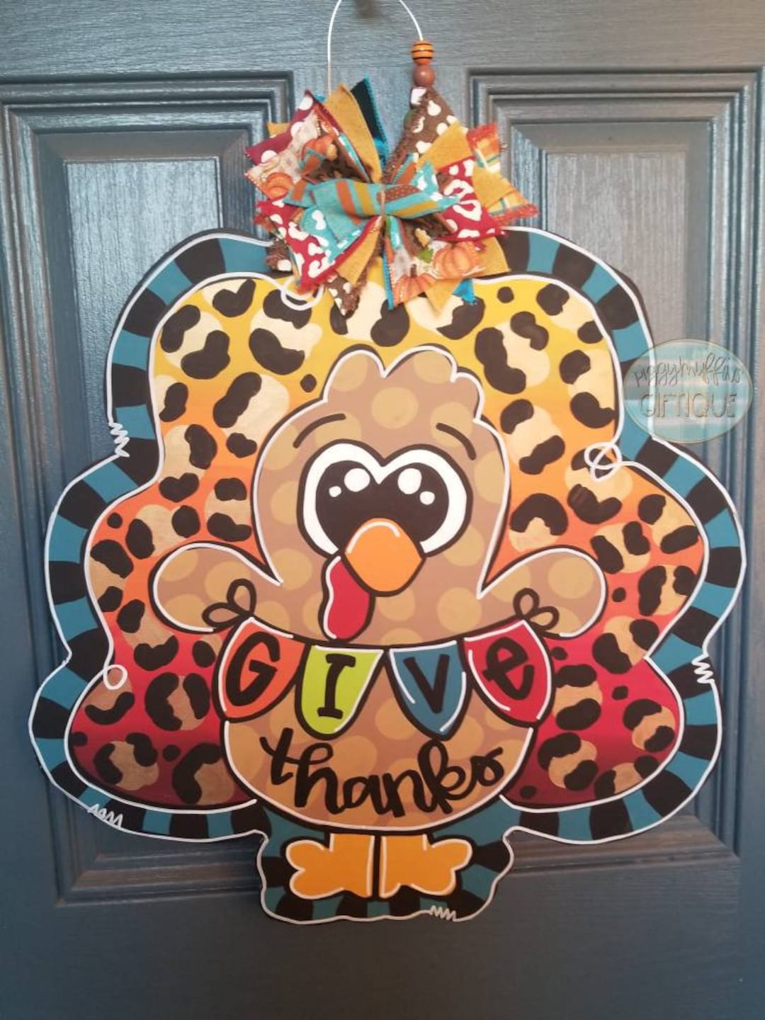 Fall Door Hanger | Thanksgiving Turkey Door | Turkey Door Hanger ...