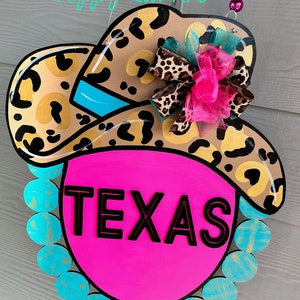 Cowboy Hat Door Hanger | Texas Door Hanger | Cowgirl Door Hanger ...