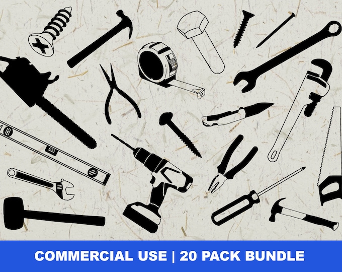 Tools SVG Bundle Hammer Svg Wrench Svg Father's Day - Etsy
