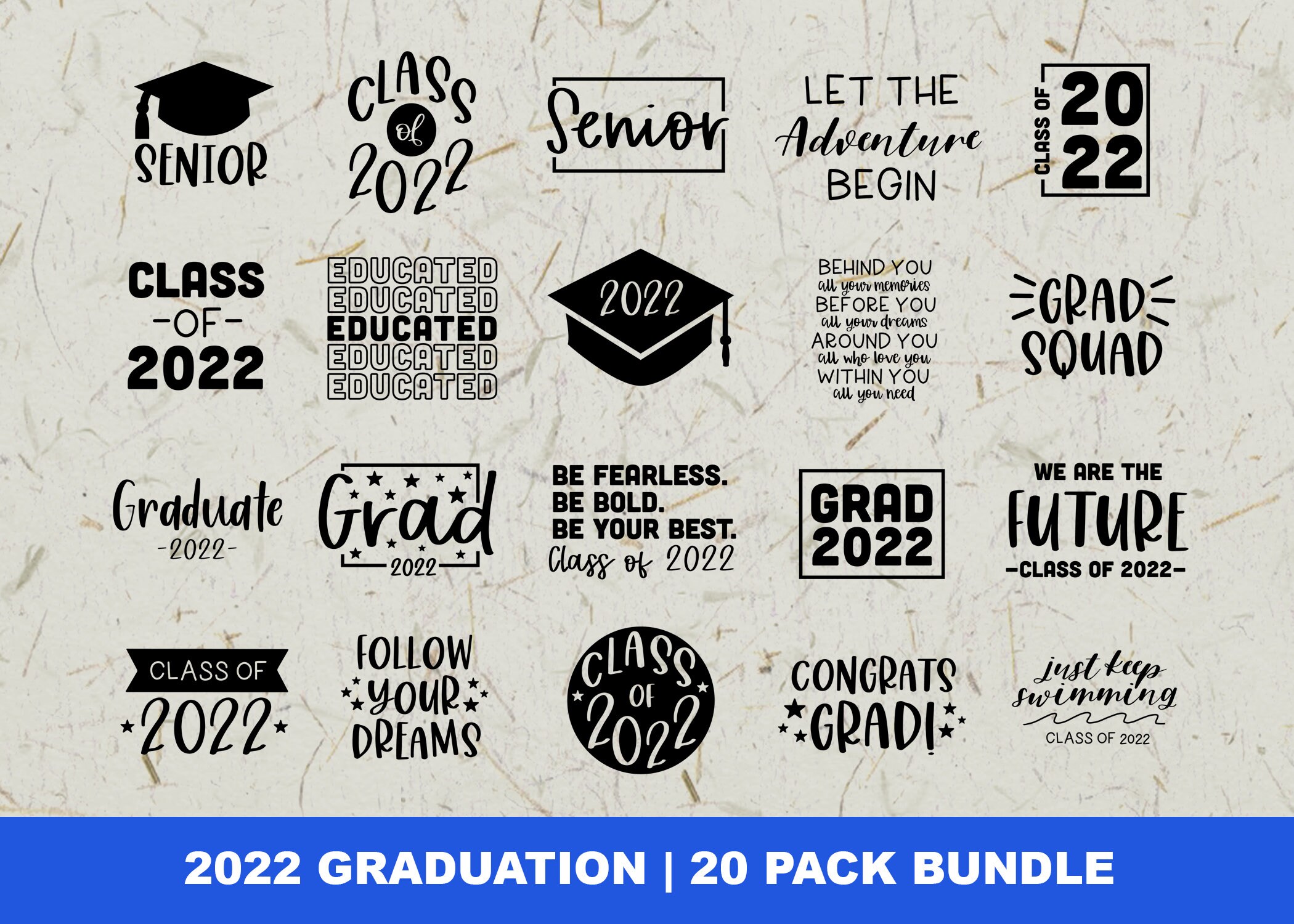 Graduation 2022 Svg Bundle Class of 2022 Svg Grad 2022 Svg - Etsy