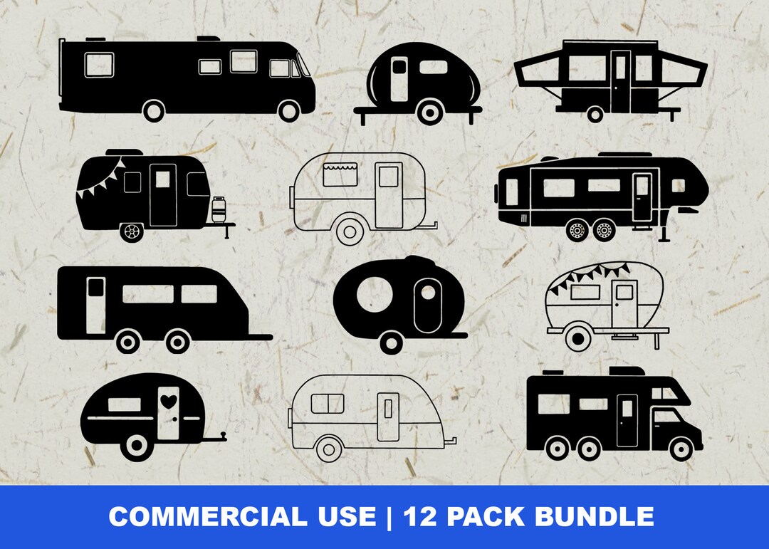 Camper SVG Bundle, Camping Svg, Camper Trailer Svg, Camper Van Svg ...