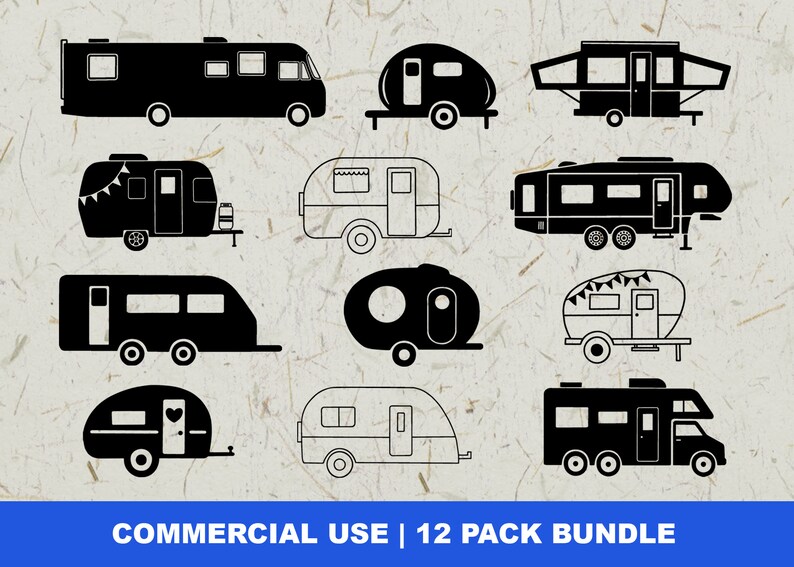 Camper SVG Bundle Camping Svg Camper Trailer Svg Camper Van - Etsy