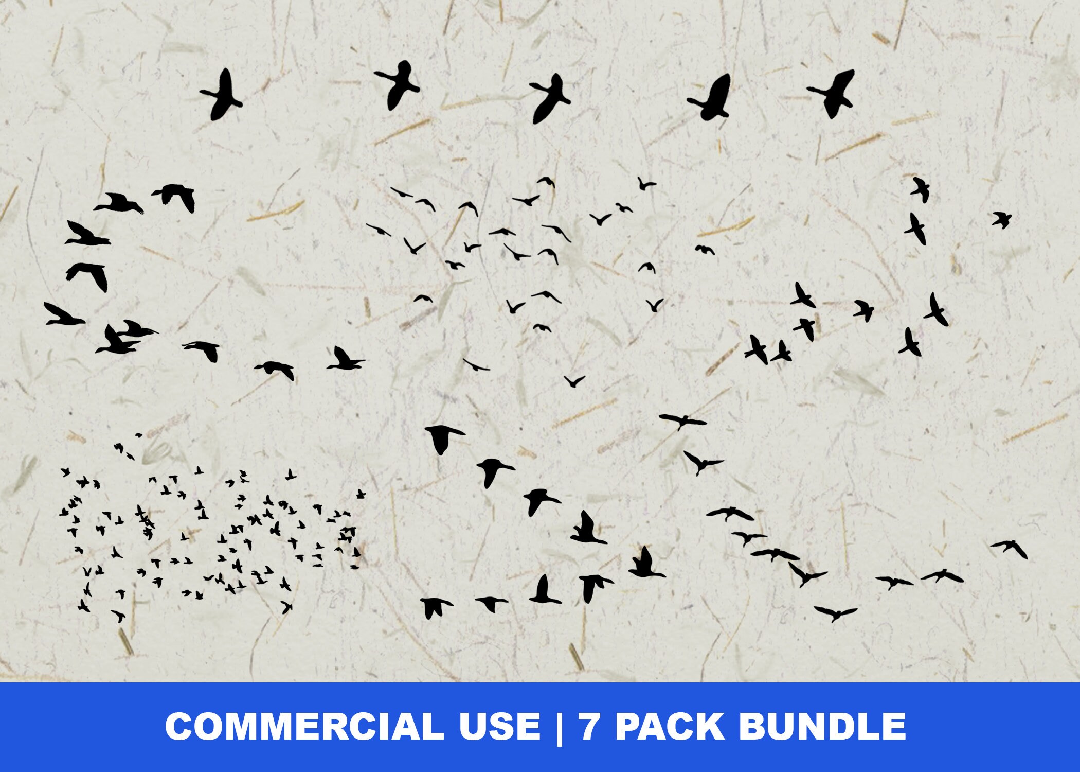 Flocks of Birds SVG Bundle Bird Flock Svg Flying Birds Clip | Etsy