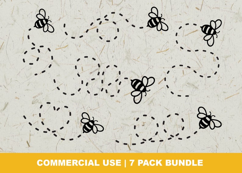 Bee Path SVG Bundle Bumble Bee Trail PNG Clip Art Bumblebee - Etsy UK