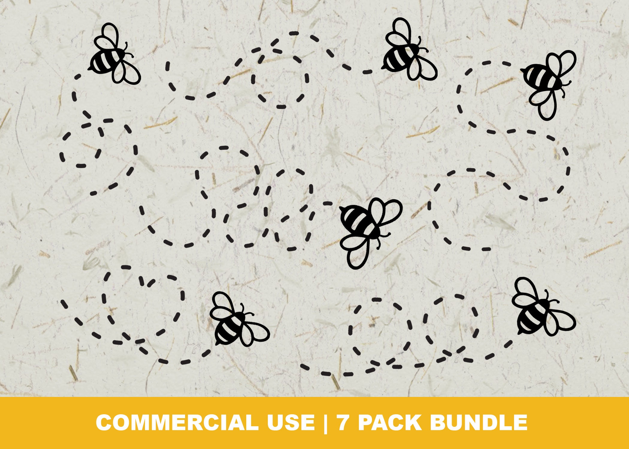 Bee Path SVG Bundle Bumble Bee Trail PNG Clip Art Bumblebee - Etsy UK