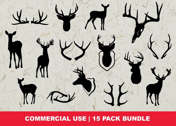 Venado SVG Bundle Antler Svg Buck Svg Fawn Svg Diseños de | Etsy