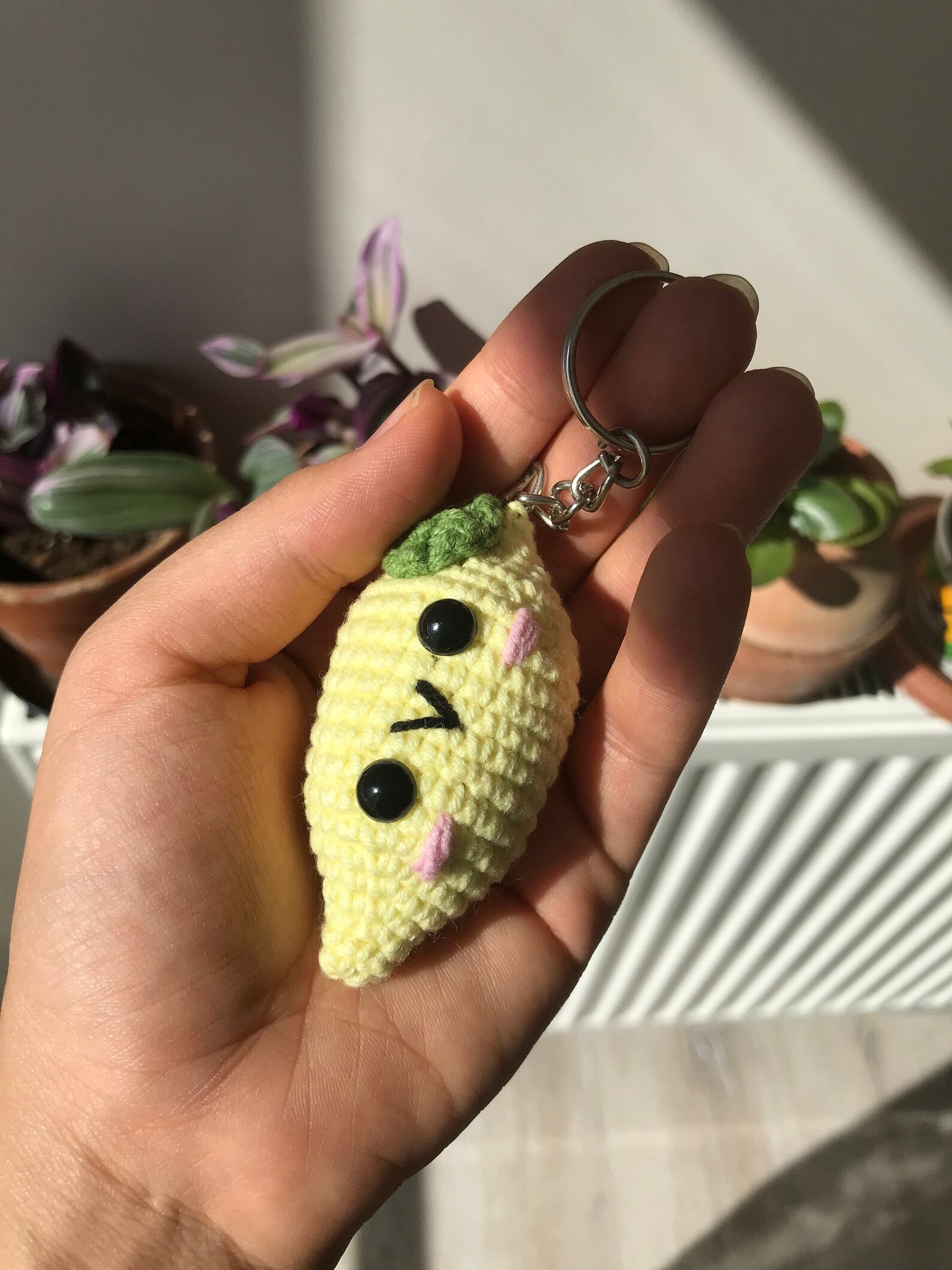 PATTERN Lemon Key chain Crochet Pattern Yellow Crochet Key | Etsy