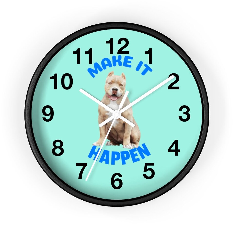 Dog Clock, Animal Clock, Pet Clock, Dog Lover Gift sold by Clarine ...