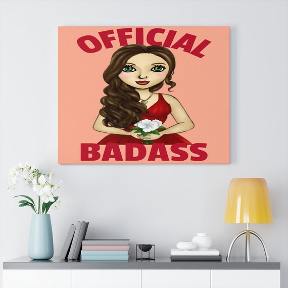 Craft Supplies & Tools Badass Female Empowerment Art Affirmation Print ...