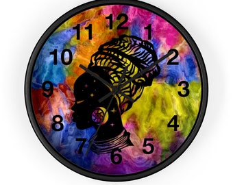 Black Woman Clock - Etsy