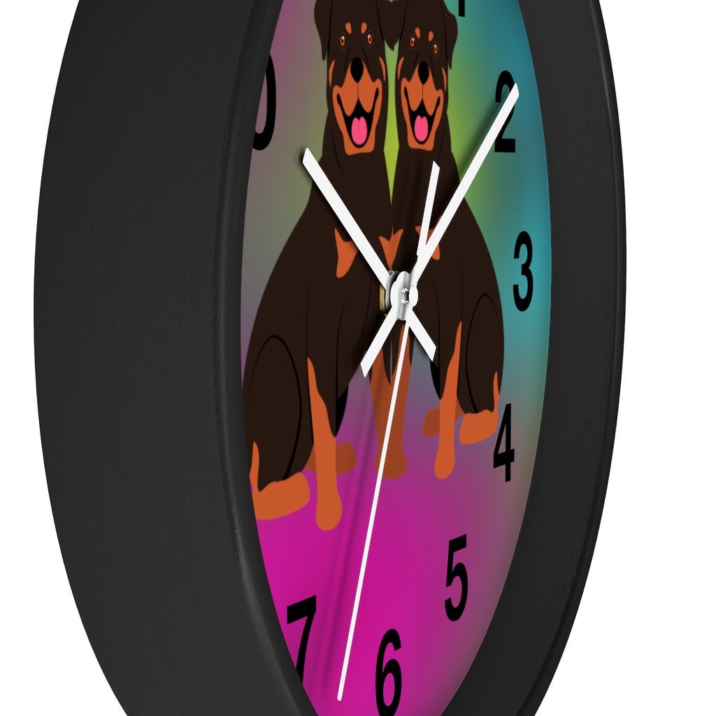 Rottweiler Clock Rottie Clock Rottweiler Mom Gifts - Etsy