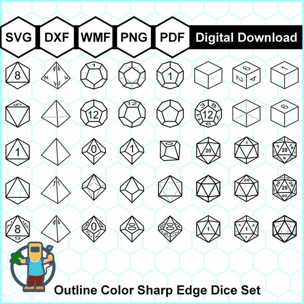 D4 Dice Shapes - Etsy