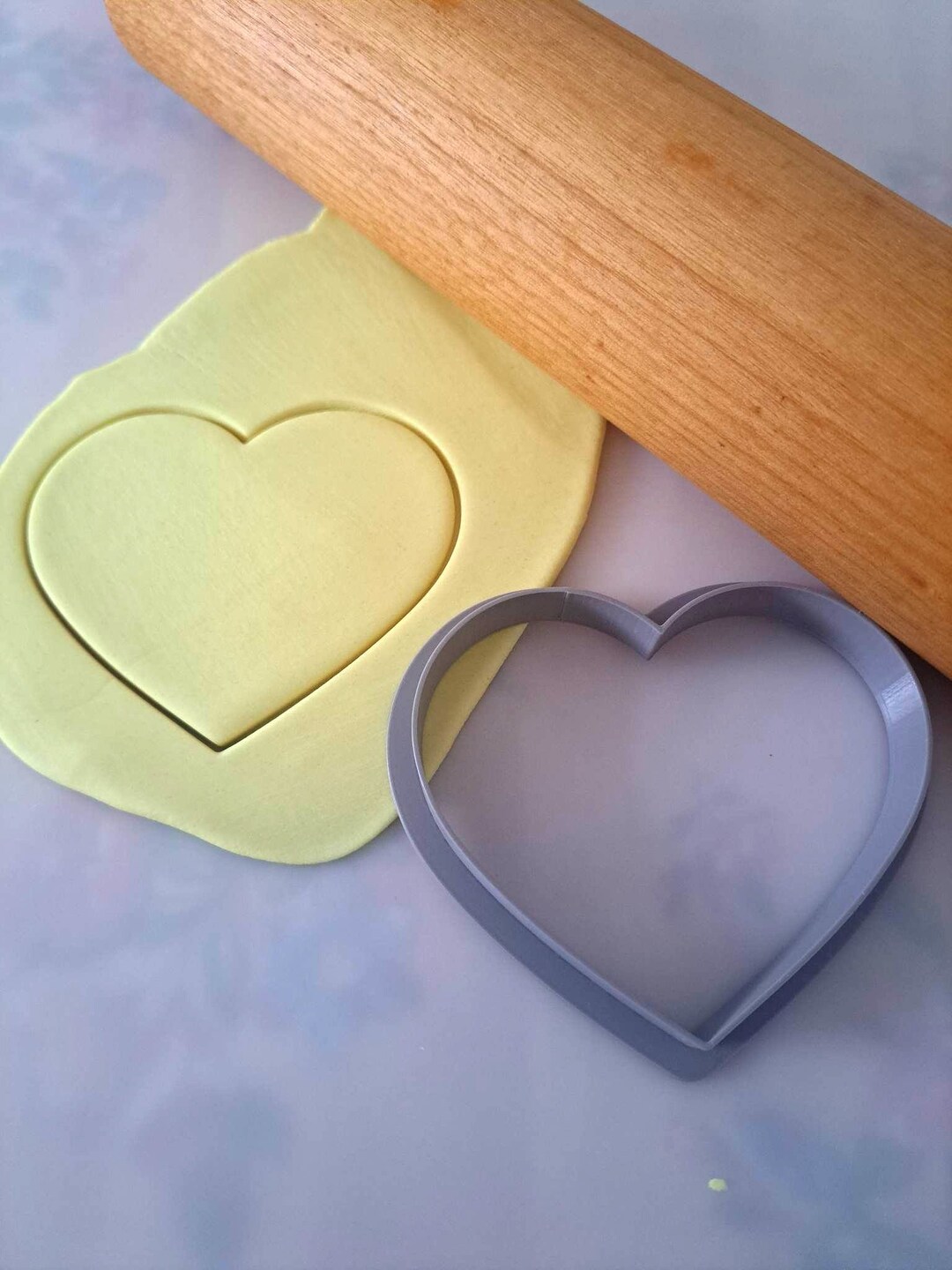 Set of 3 Heart Cookie Cutters Play Card Suit Board Game Pieces Tokens ...