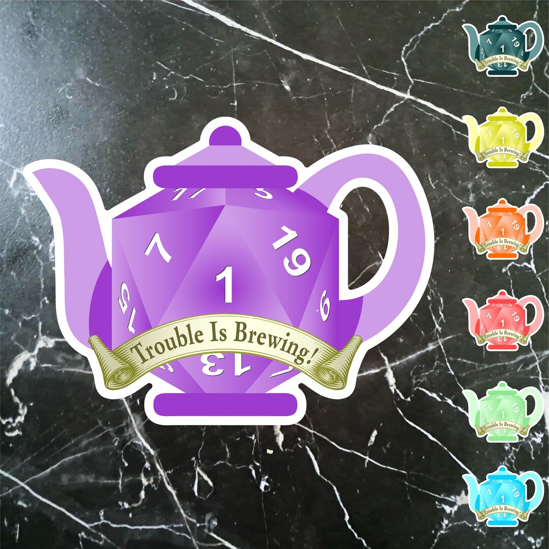 Funny Gem Colored 3D Dnd D20 Sticker. Optimistic Message. Great Role ...