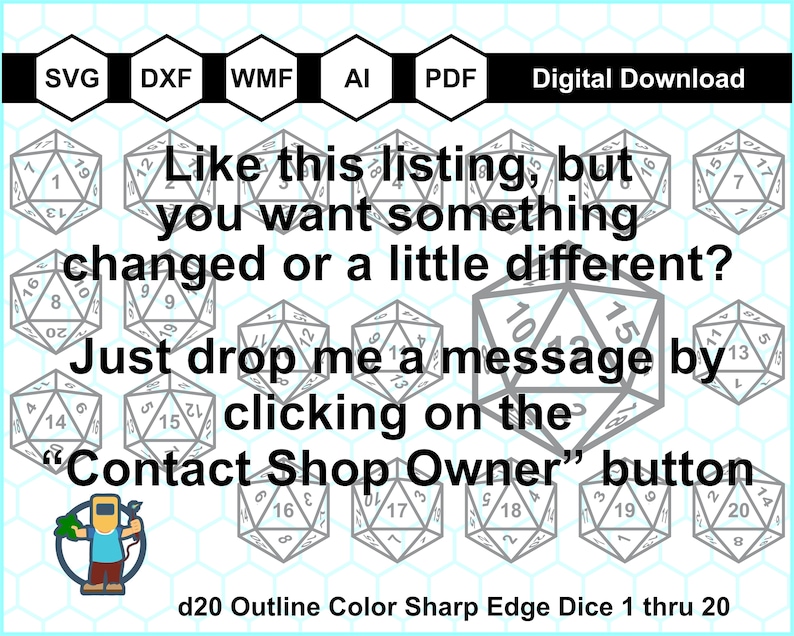 All D20 Faces Vector Bundle D20 SVG Polyhedral Sharp Edge - Etsy UK