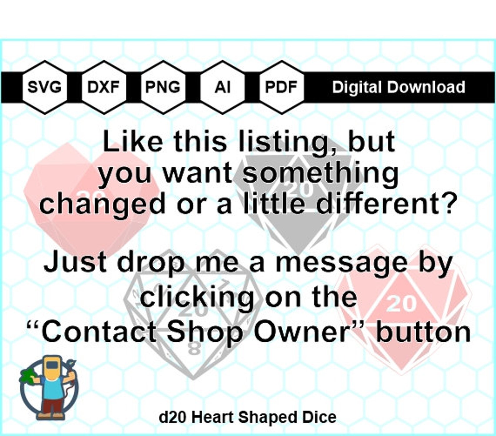 D20 Heart Vector D20 Svg Polyhedral Dice Svg Cricut Cut | Etsy