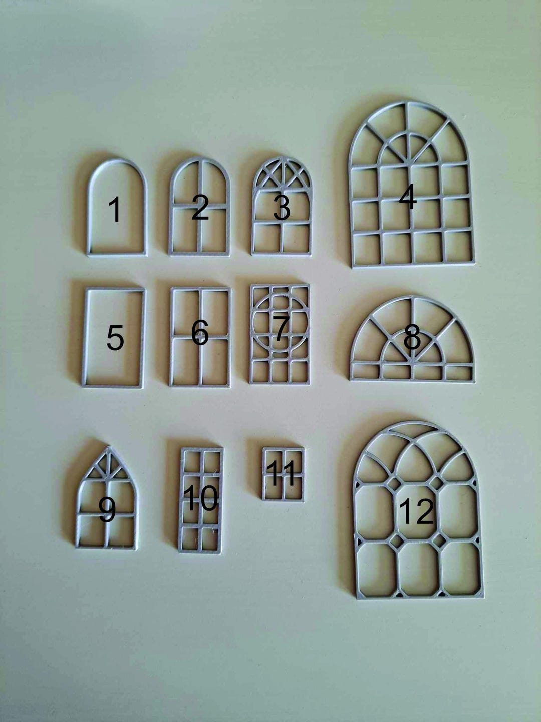 Miniature Window Frames 3D Printed. Wargames Scenery, Terrain, Dioramas ...