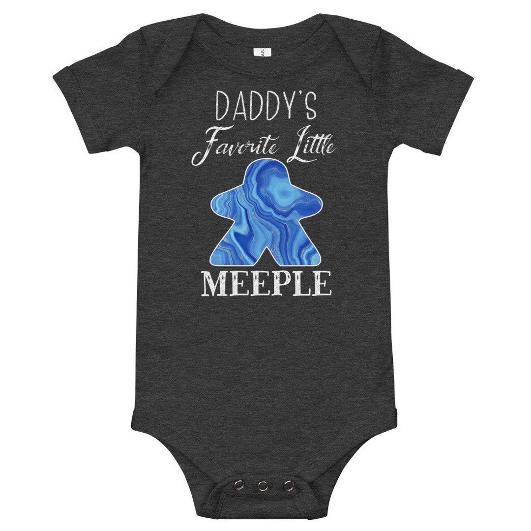 Daddy's Favorite Little Meeple Boys Onesie. Baby Short Sleeve One Piece ...