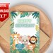 Happy Birthday Jungle Animal Kids Card,digital Download,print at Home ...