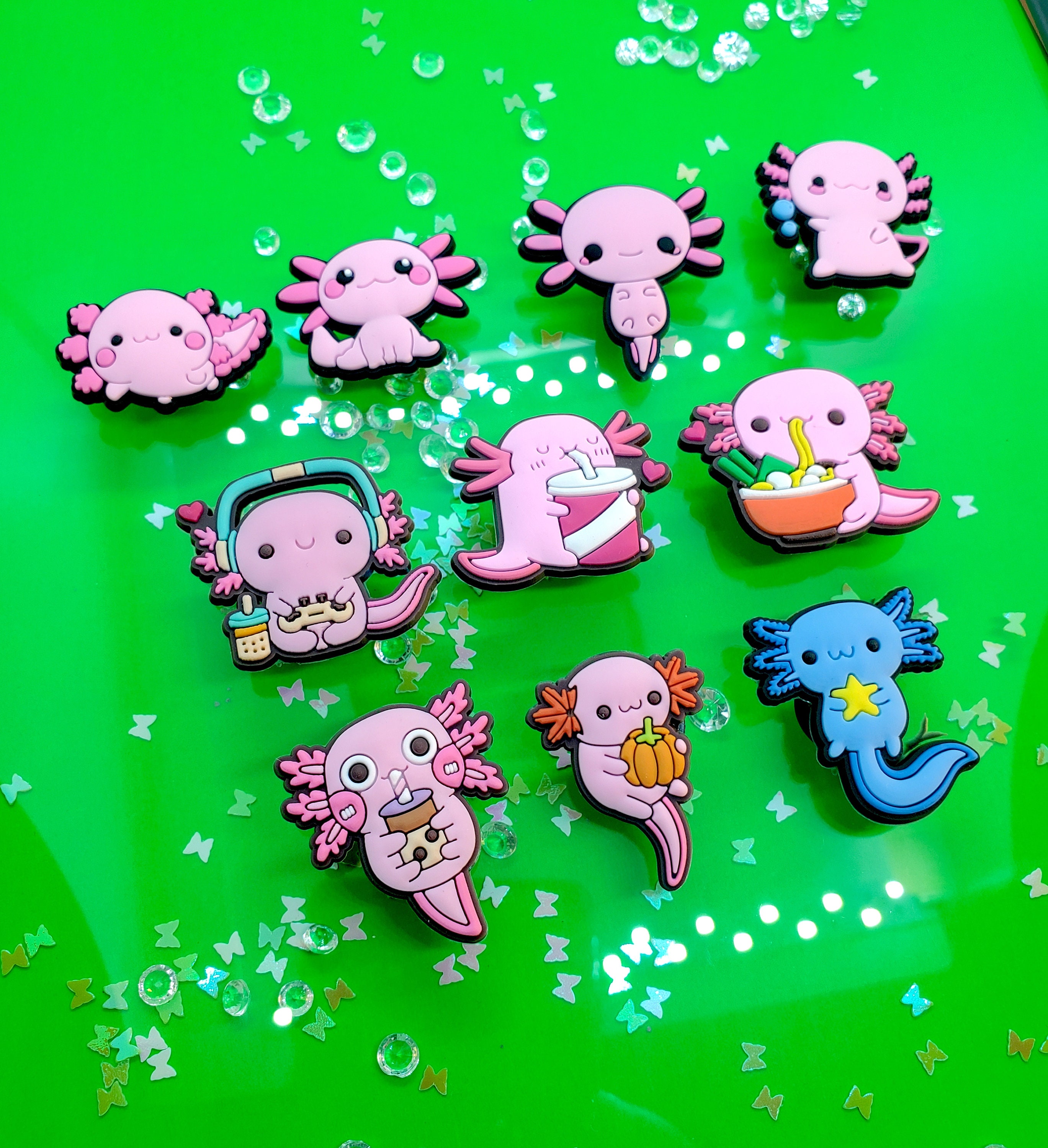 Cute Axolotl Croc Charms Animal Kawaii Shoe Charms for - Etsy