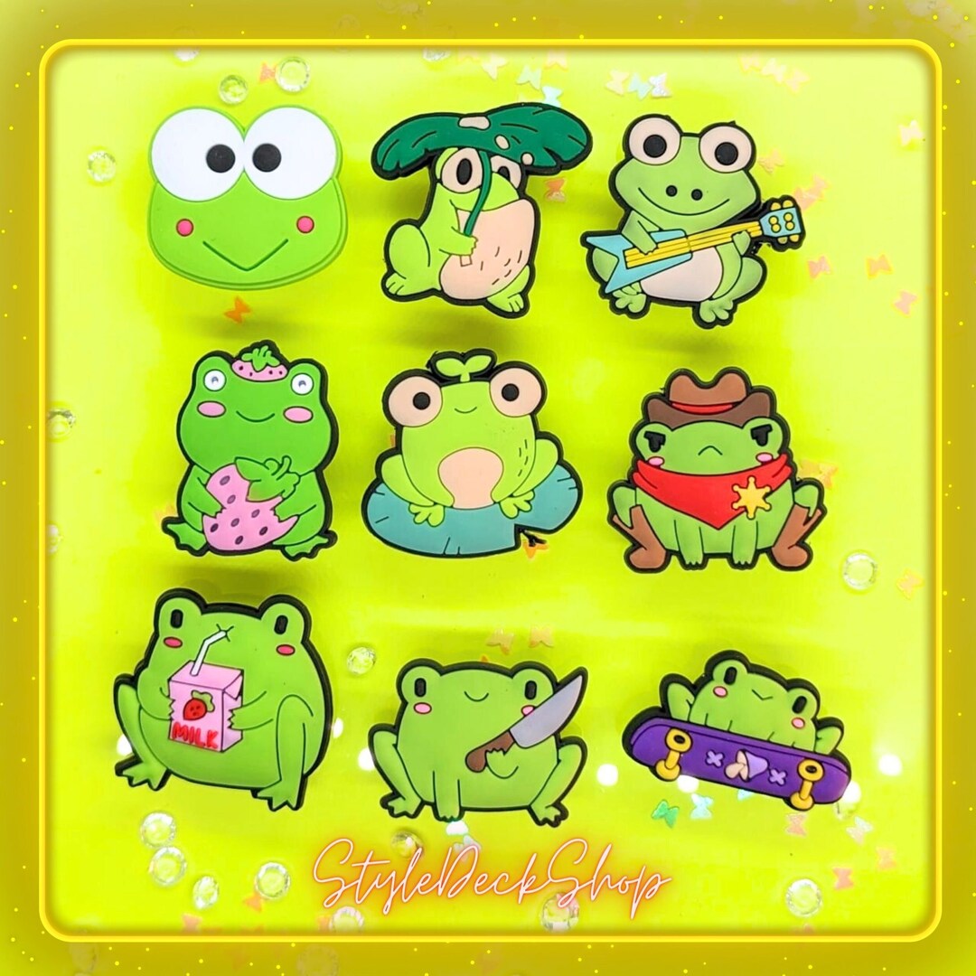 Froggy Croc Charms Animal Shoe Pin Frog Croc Charms Kawaii - Etsy