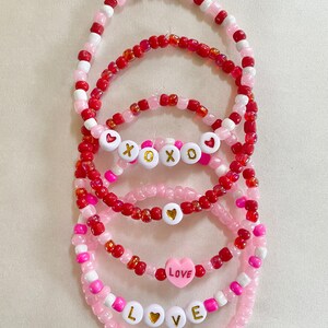 Valentine’s Day Bracelets, Love Bracelet, Valentines Gift, Heart ...