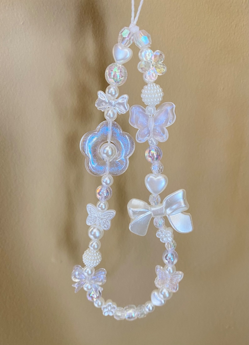 Bows and Butterflies Phone Charm Strap - Etsy