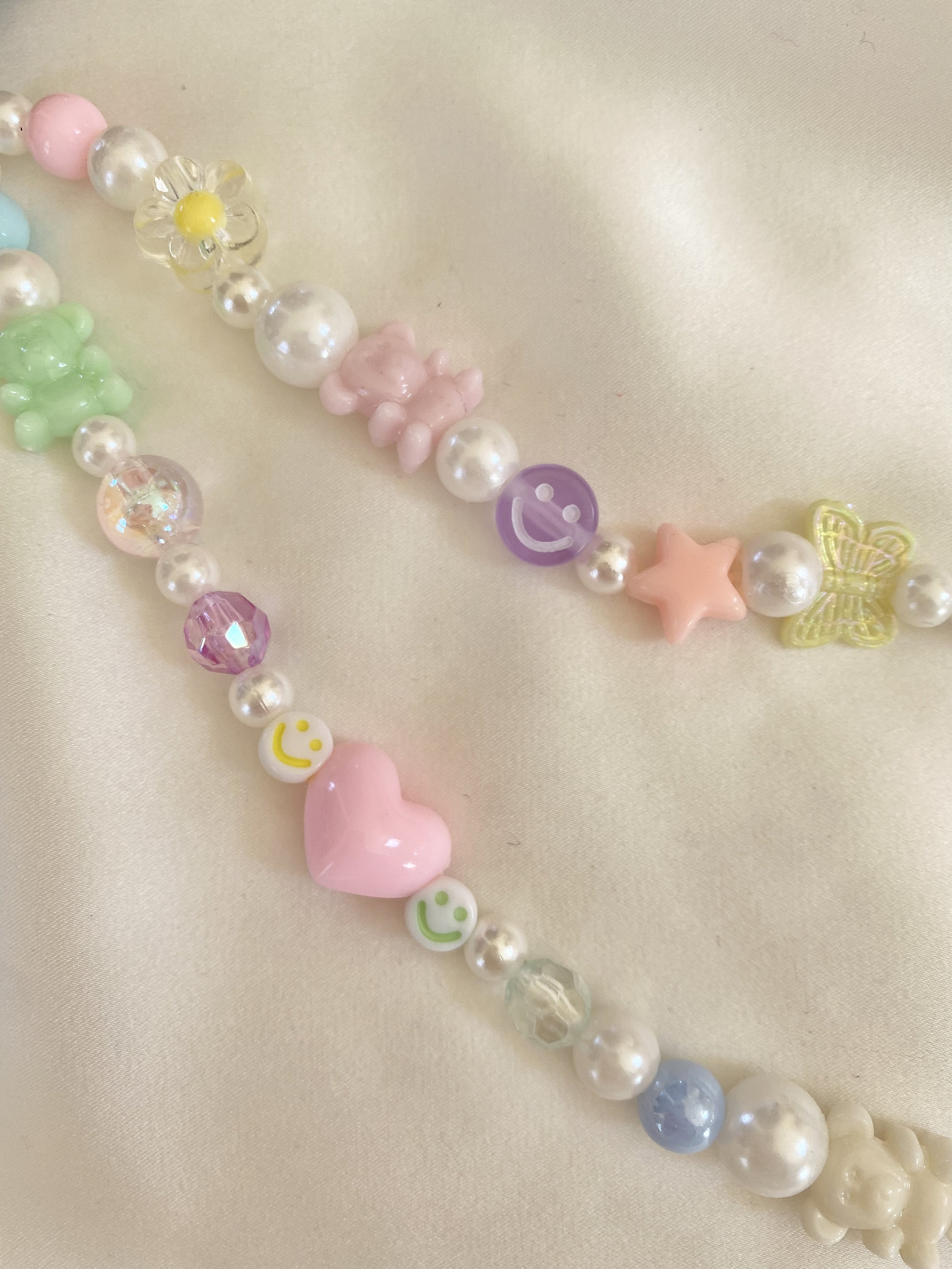 Beary Cute Pastel Phone Charm Strap - Etsy