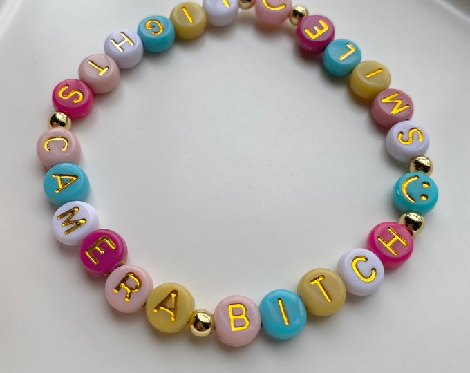 I Can Do It With A Broken Heart Bracelet, Lights Camera Smile Bracelet ...