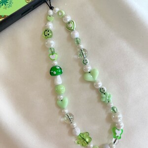 Sage Green Phone Charm Strap - Etsy