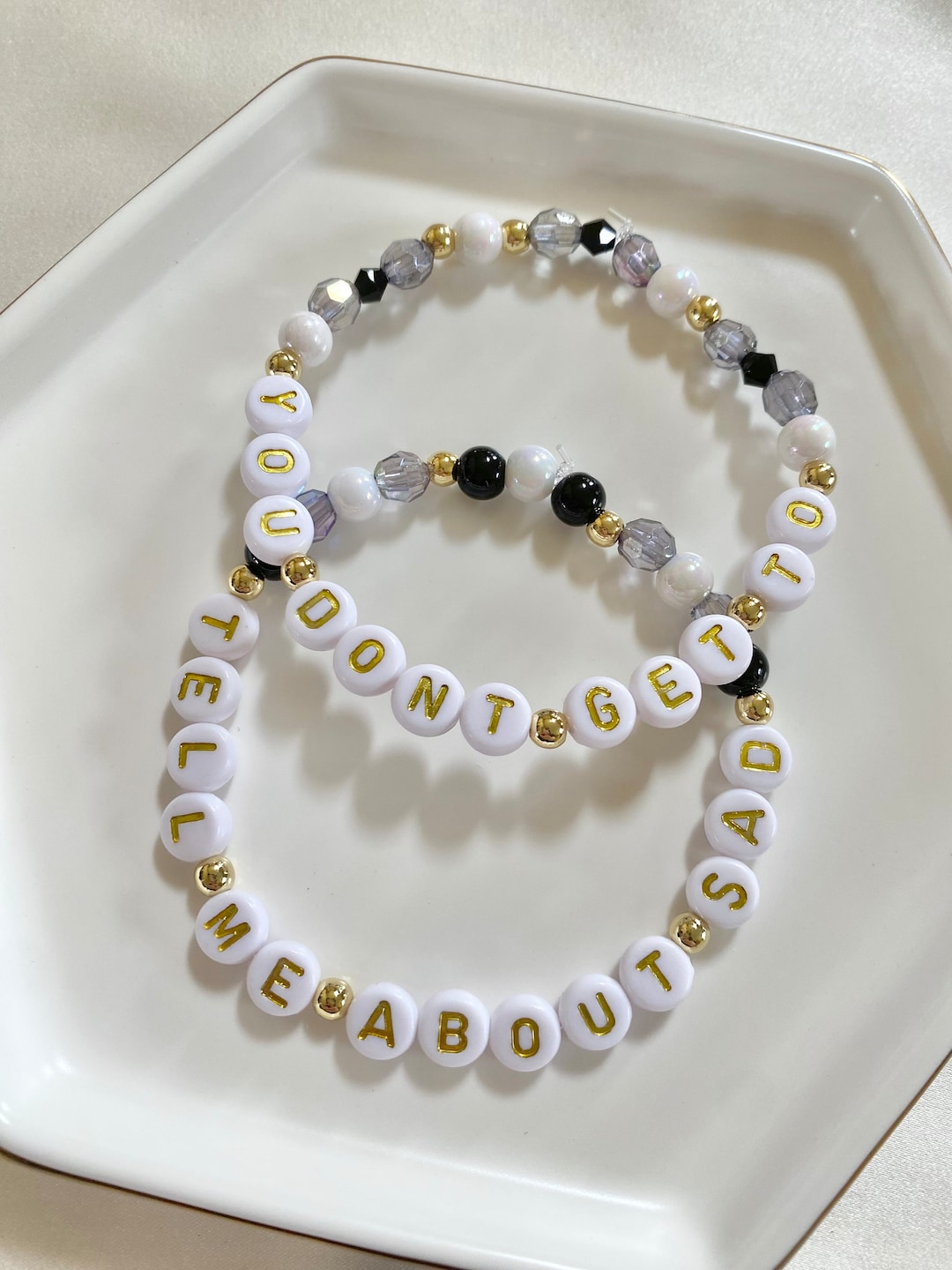You Dont Get to Tell Me About Sad Bracelet Set, Tortured Poets Dept ...