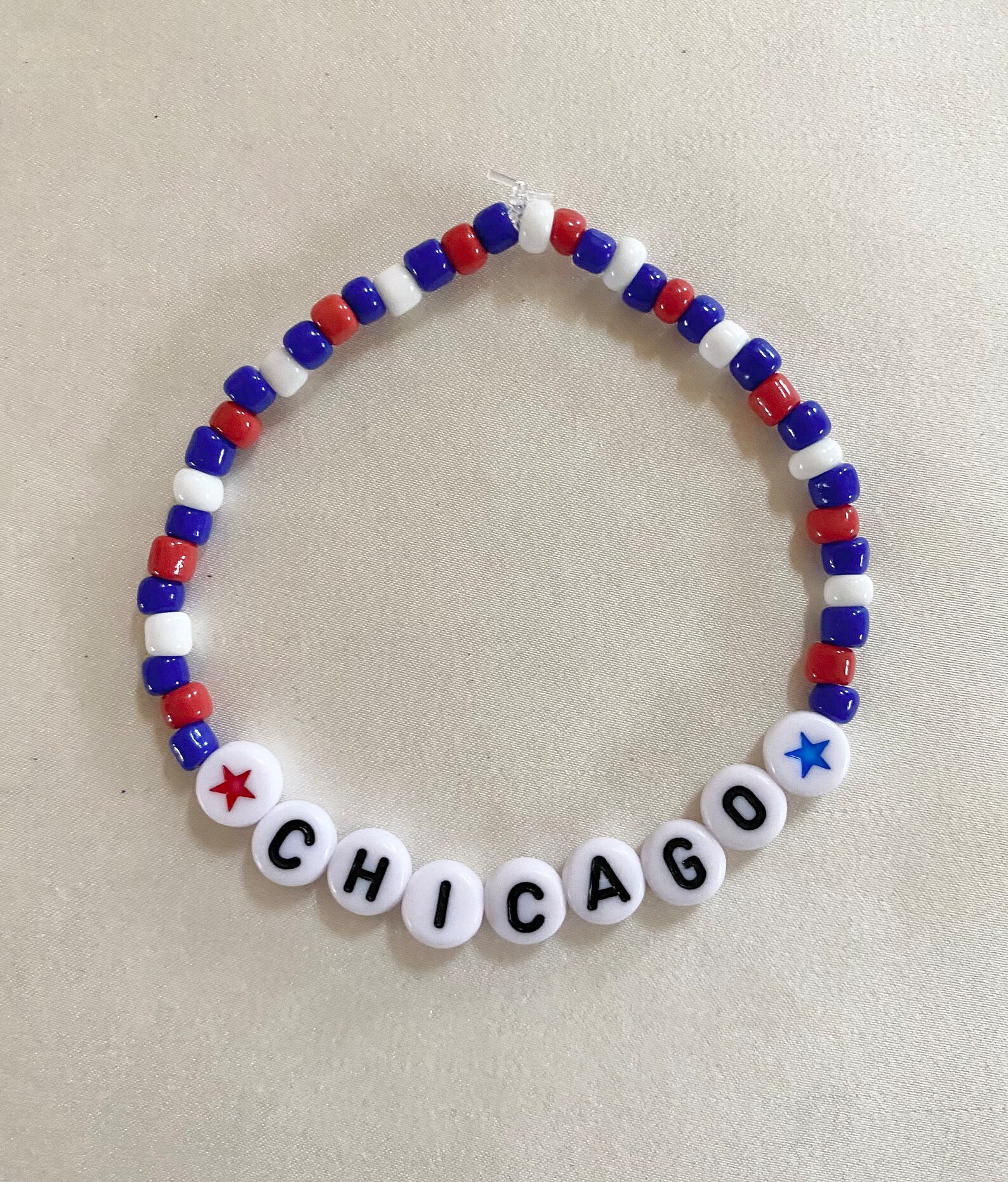 Chicago Cubs Beaded Bracelets, Cubs Beaded Bracelets, Baseball ...