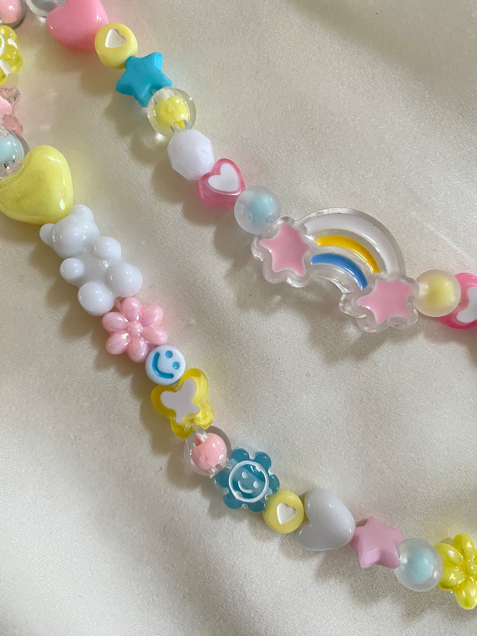 Pastel Rainbow Phone Charm Strap - Etsy