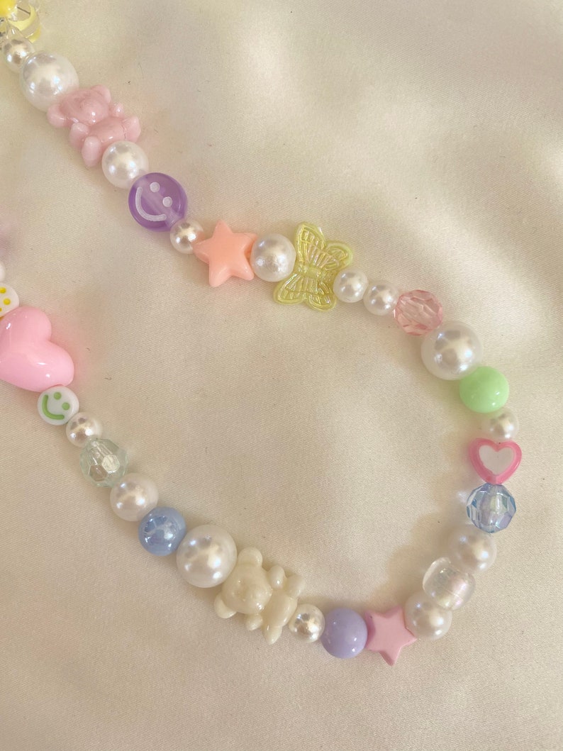 Beary Cute Pastel Phone Charm Strap | Etsy