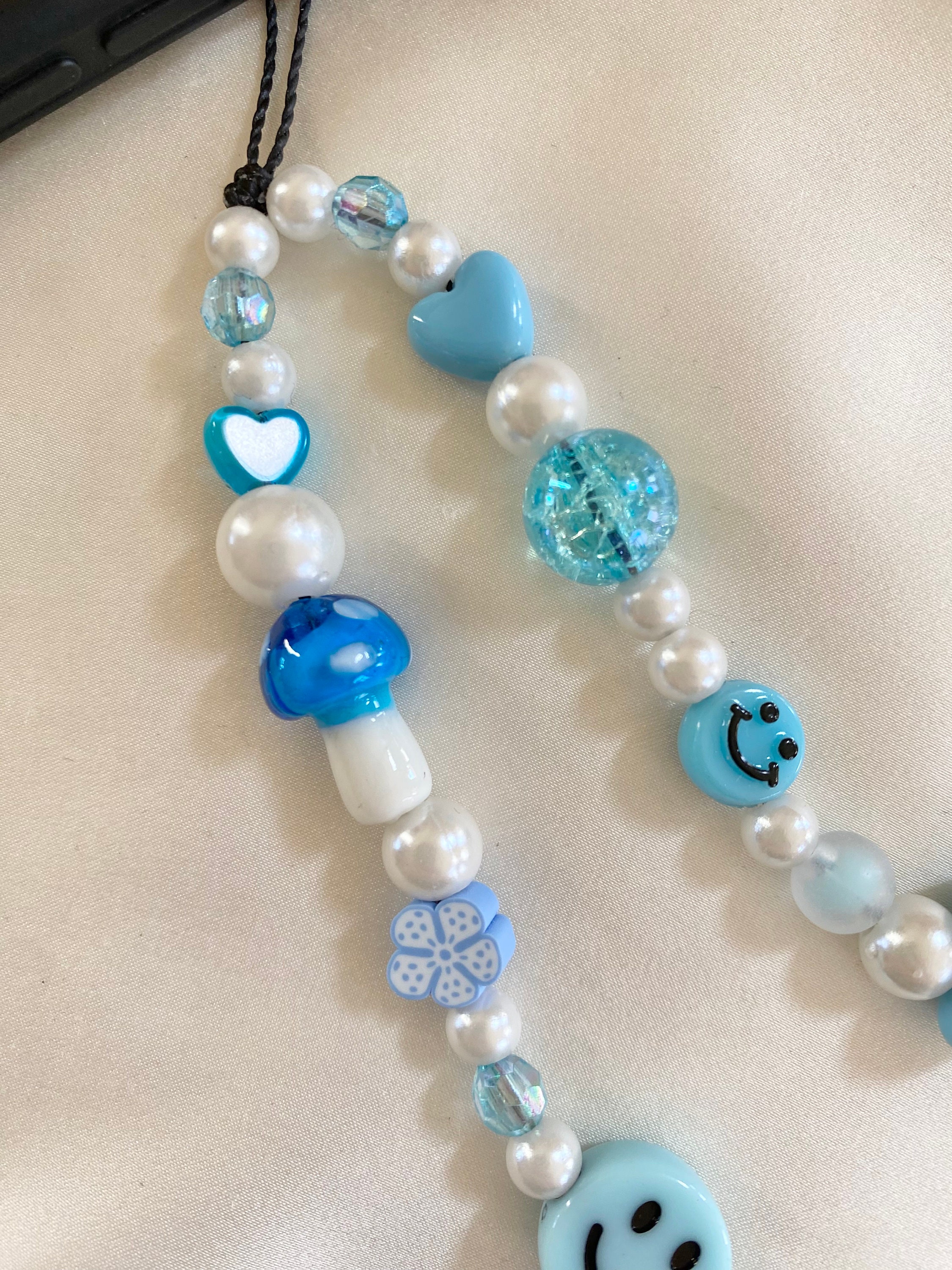Sky Blue Phone Charm Strap - Etsy