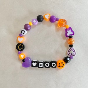 Halloween Beaded Friendship Bracelets, Halloween Gifts, Halloween ...