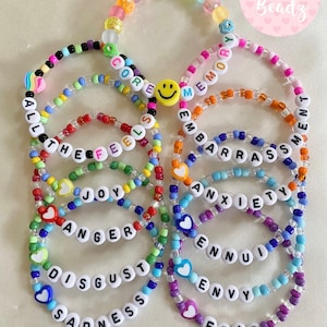 Inside Out Inspired Beaded Friendship Bracelets, Inside Out Bracelets ...