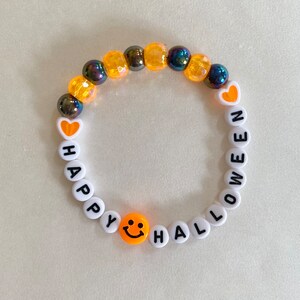 Halloween Beaded Friendship Bracelets, Halloween Gifts, Halloween ...