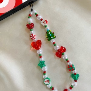 Holly Jolly Christmas Phone Charm Strap - Etsy